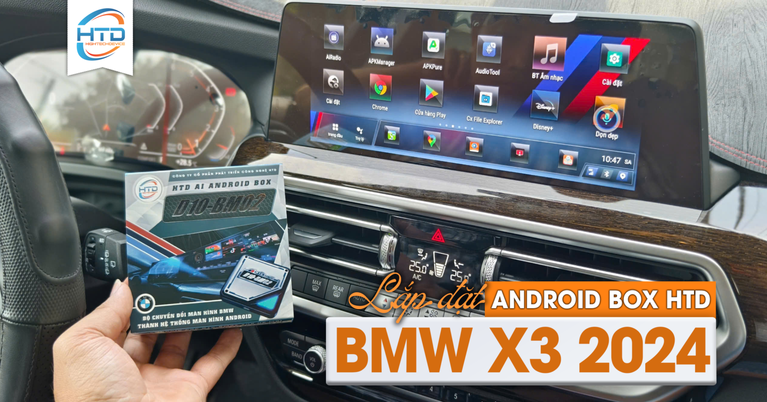HTD chính hãng - Carplay Android Box AI - Android box ô tô